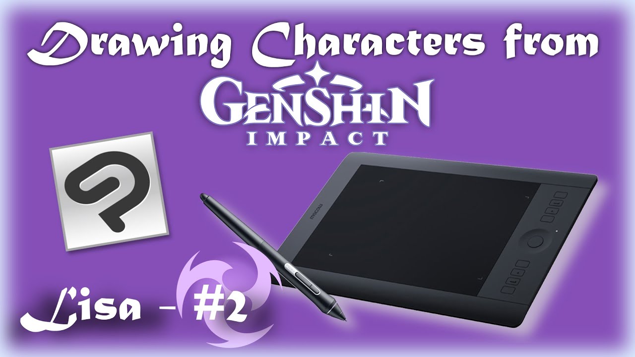 🧡 ♡ Drawing Characters from Genshin Impact: Lisa │Gigi's VOD │ Digi Art ...