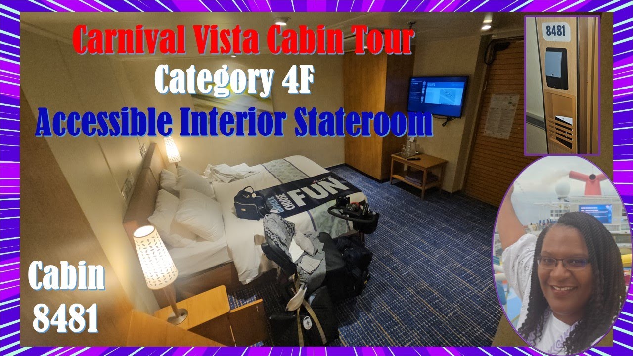 🚢Step Inside Cabin 8481 On The Carnival Vista | Accessible Room Tour ...