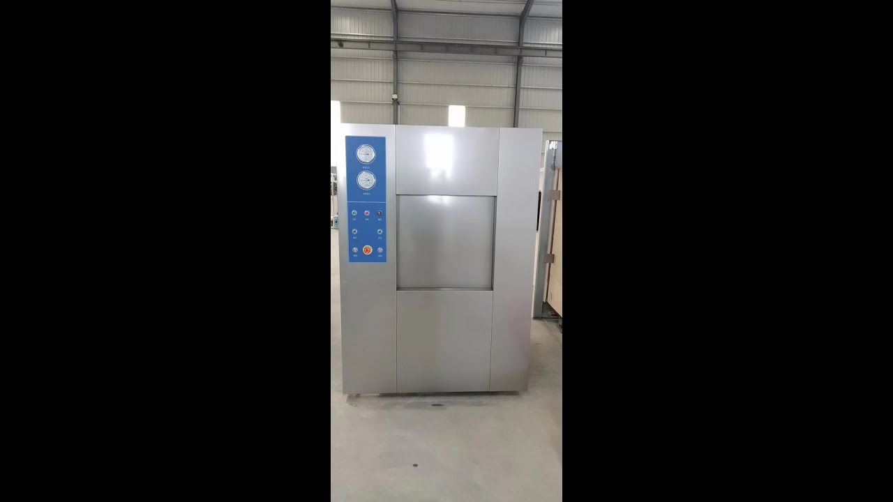 250L Medical Autoclave With Automatic Vertical Sliding Door - YouTube