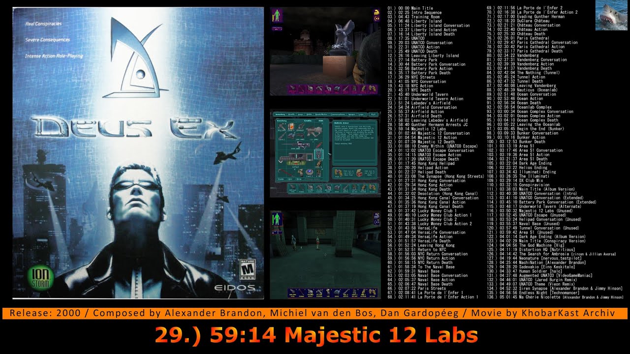 DEUS EX OST Full Game Soundtrack (Reloaded) - YouTube