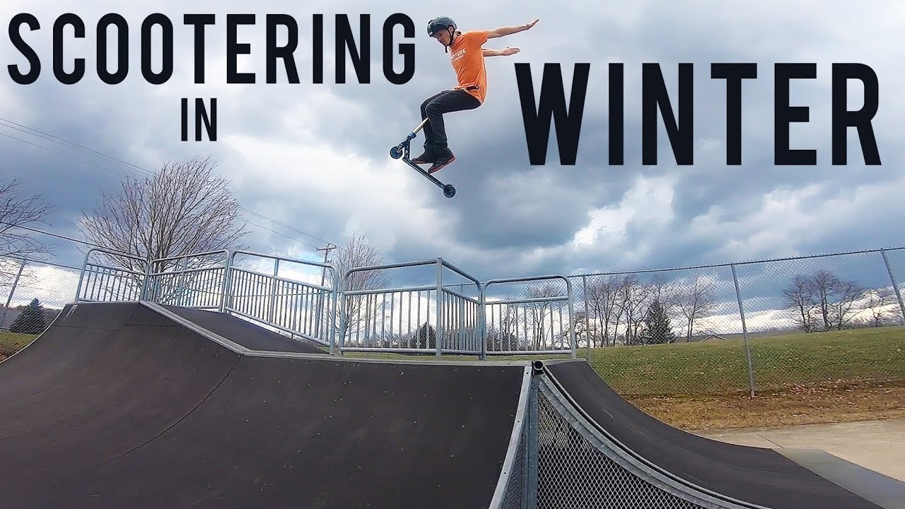 PRO SCOOTERING IN THE MIDDLE OF WINTER - YouTube