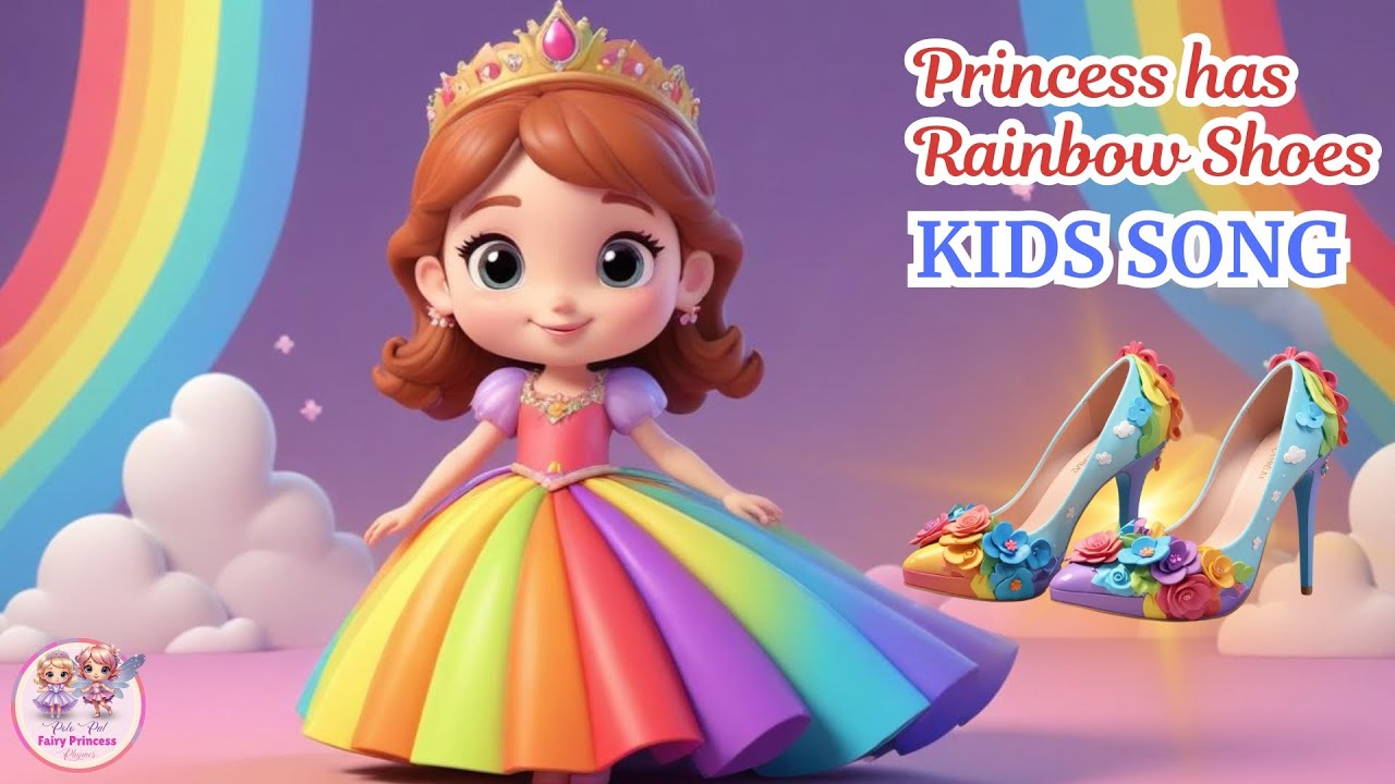 Princess's Rainbow Shoes Kids Song | Fairy Princess Rhymes # ...