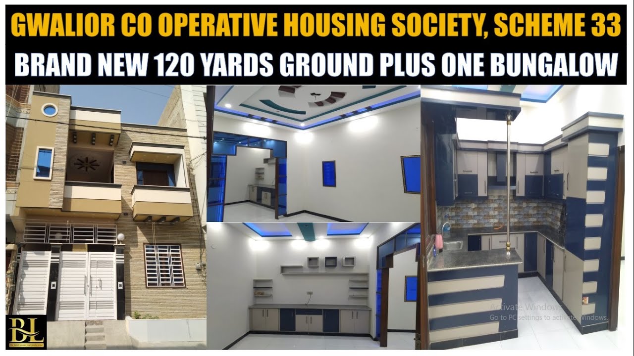 Brand New Bungalow Ground Plus One 120 Yards-Gwalior Cooperative ...