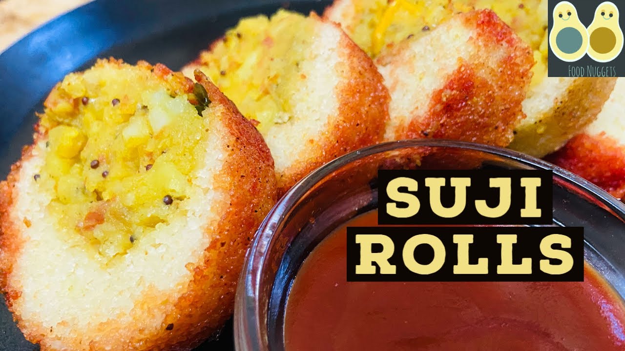 Stuffed Suji Rolls || सूजी रोल || Breakfast | Snacks Recipe - YouTube
