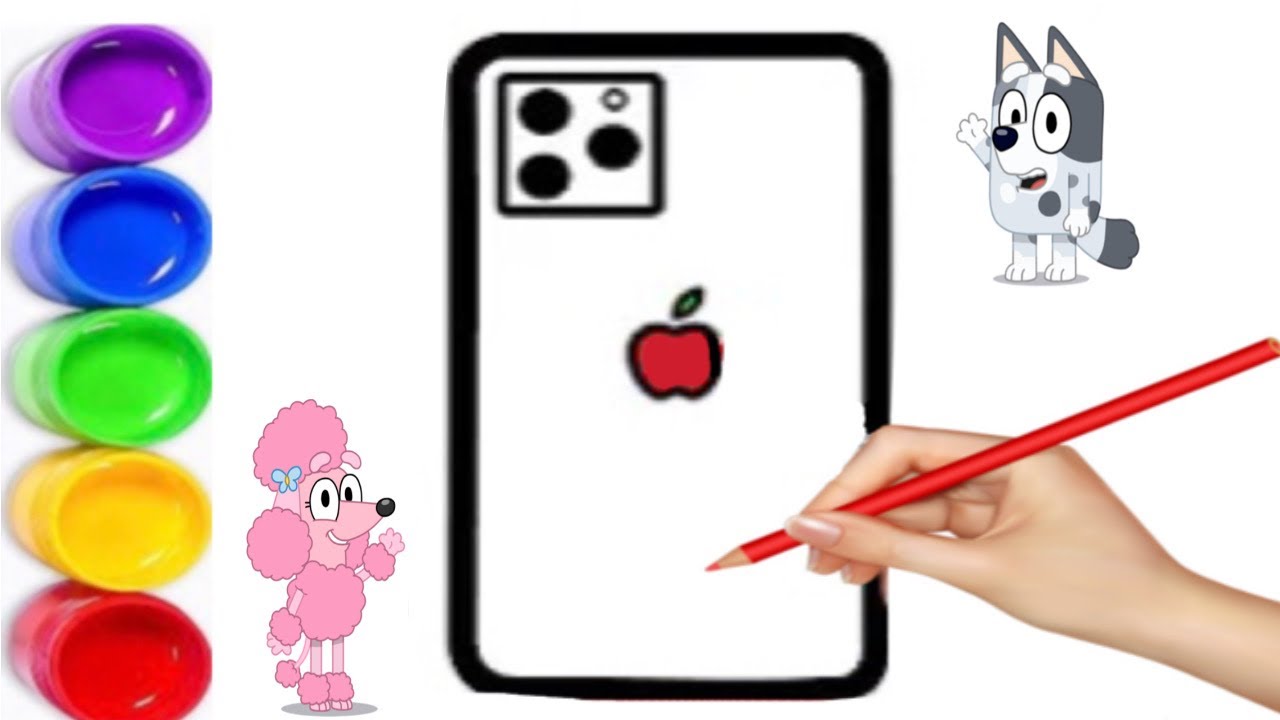 How To Draw Phone For Kids ? Draw Toys Kids Tv - YouTube