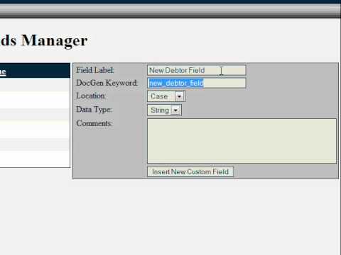 Creating Custom Fields - Simplicity Debt Collections Software - YouTube