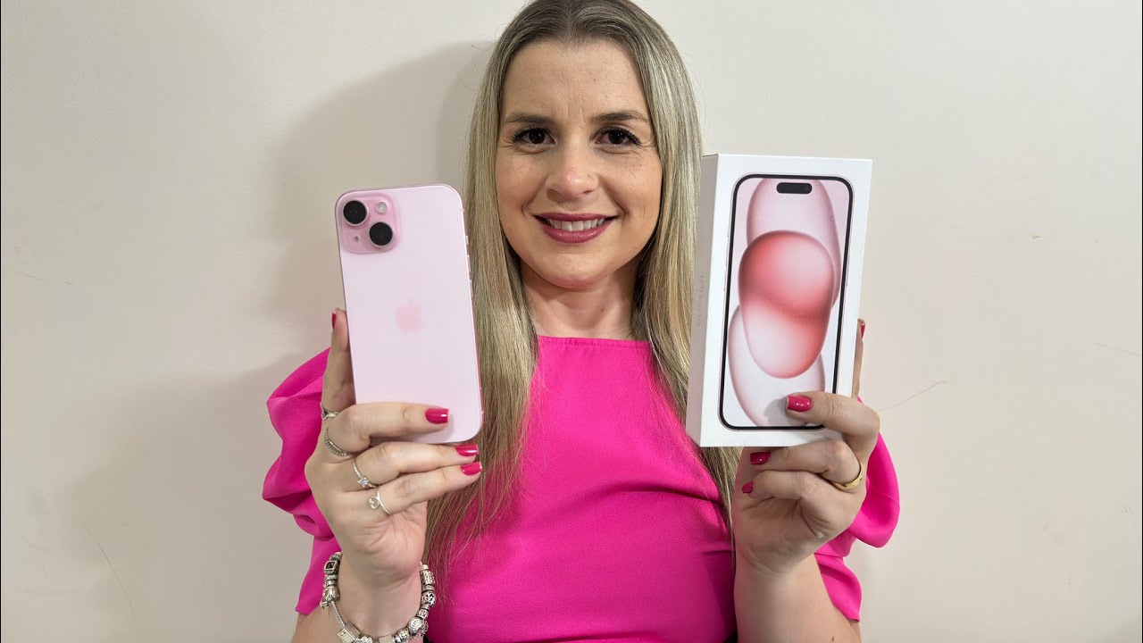 Iphone 15 Rosa Unboxing - YouTube