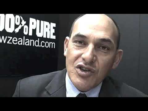 George Hickton of Tourism New Zealand and Wally Stone of Whale Watch ...