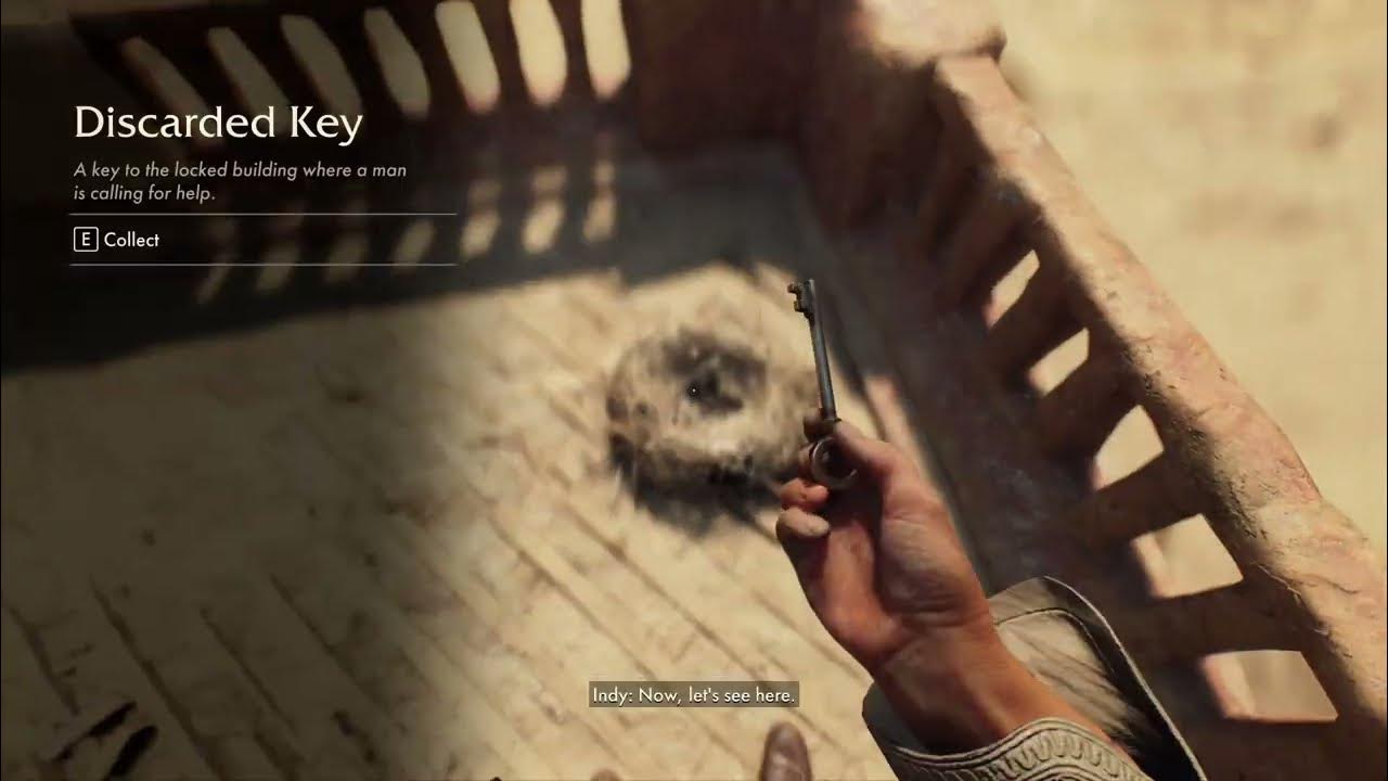 How to free the trapped man in Giza - Discarded Key - Indiana Jones - YouTube