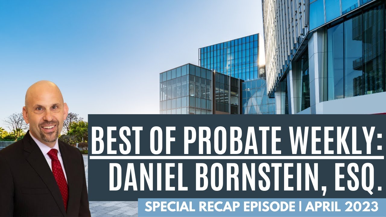 Daniel Bornstein on Probate Weekly with Bill Gross - YouTube