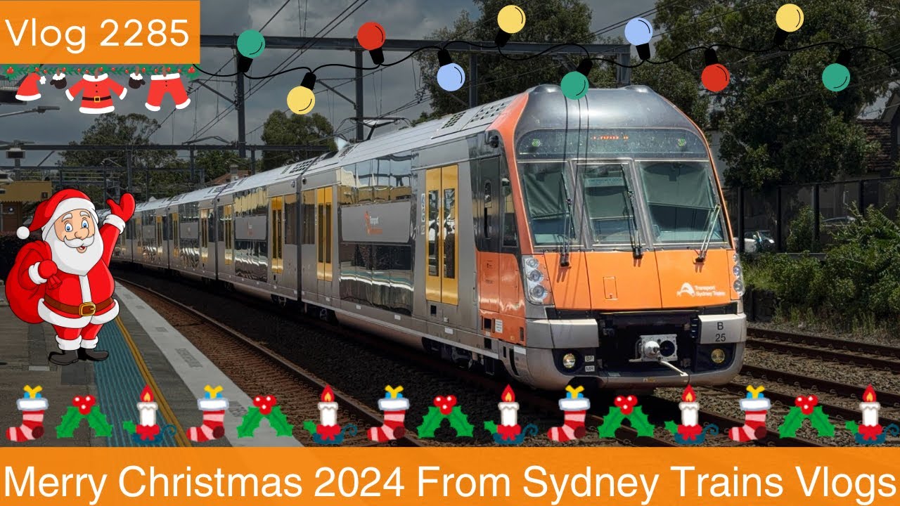 Sydney Trains Vlog 2285: Merry Christmas 2024 From STV - YouTube