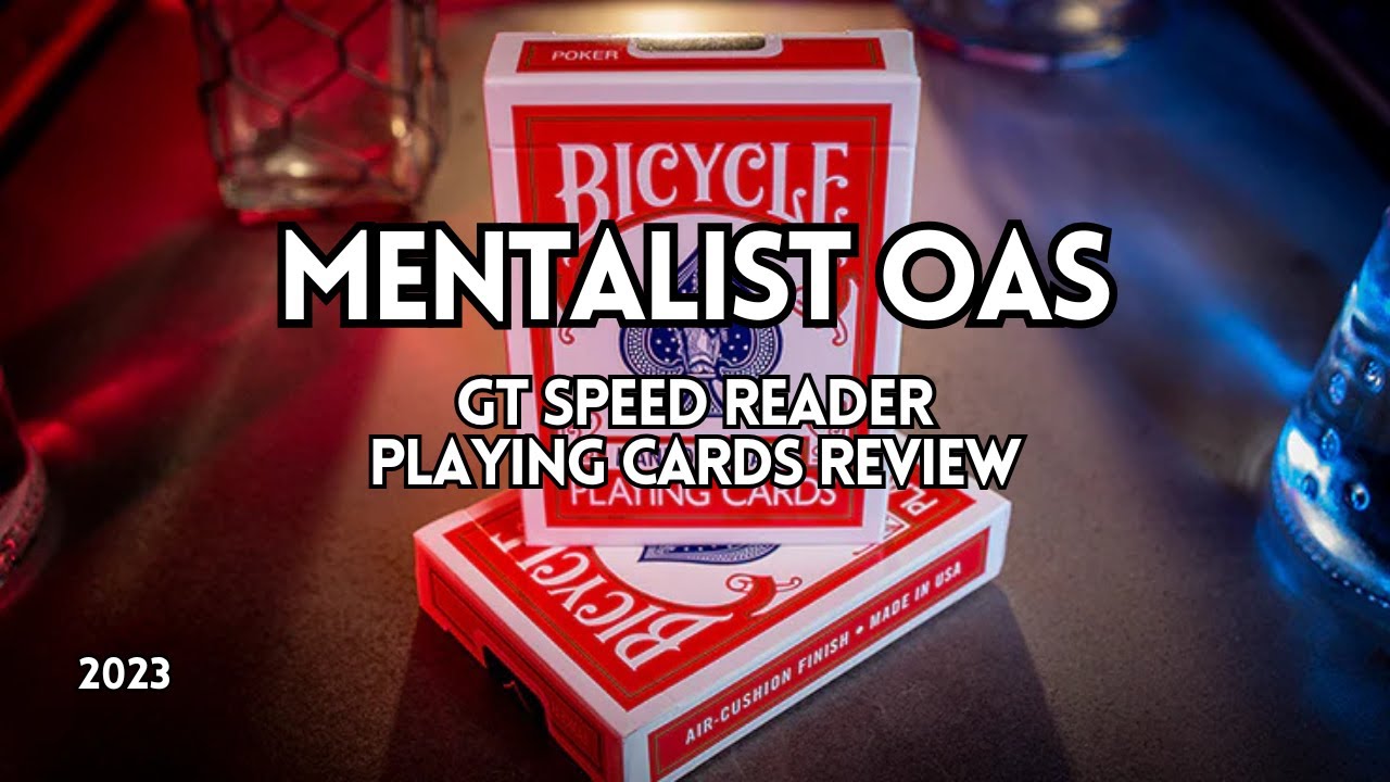 GT Speed Reader Playing Cards - YouTube
