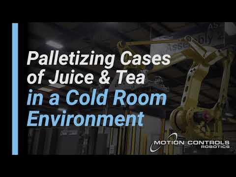 Robots Doing Cold Room Case Palletizing - Food & Beverage - YouTube