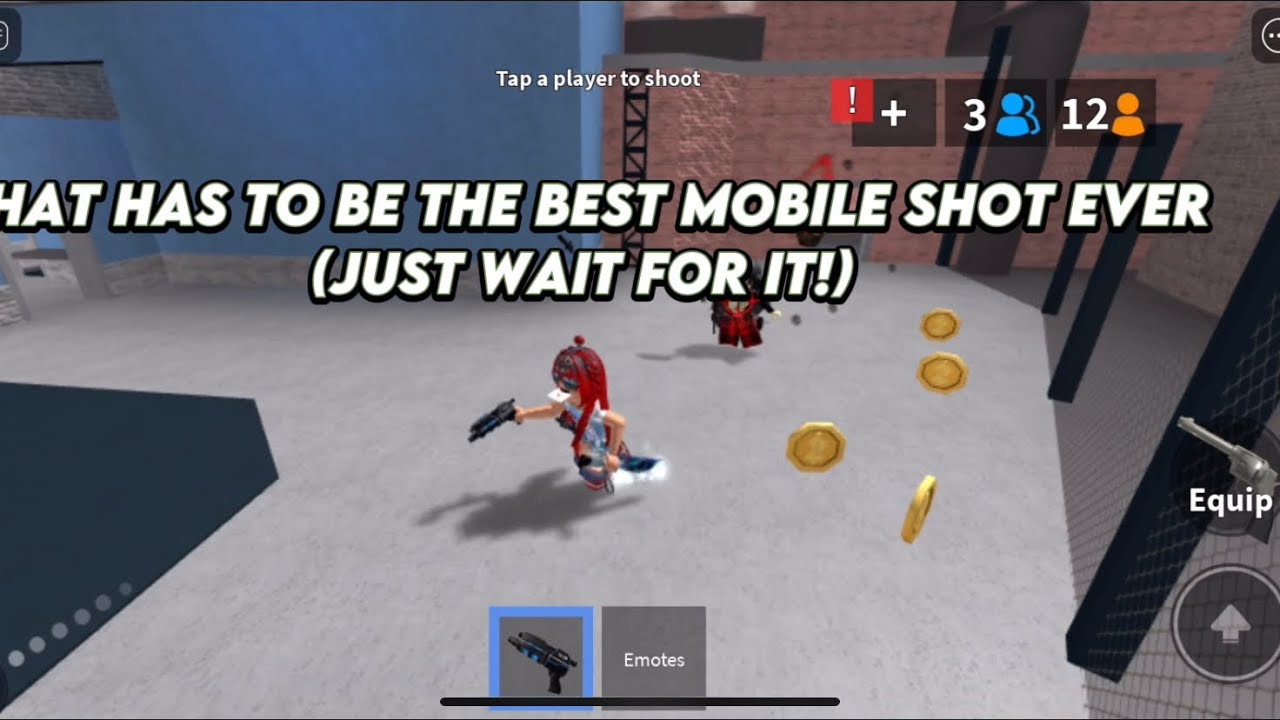 BEST MM2 MOBILE SHERIFF WIN EVER?!? MY BEST MM2 SHOT - YouTube
