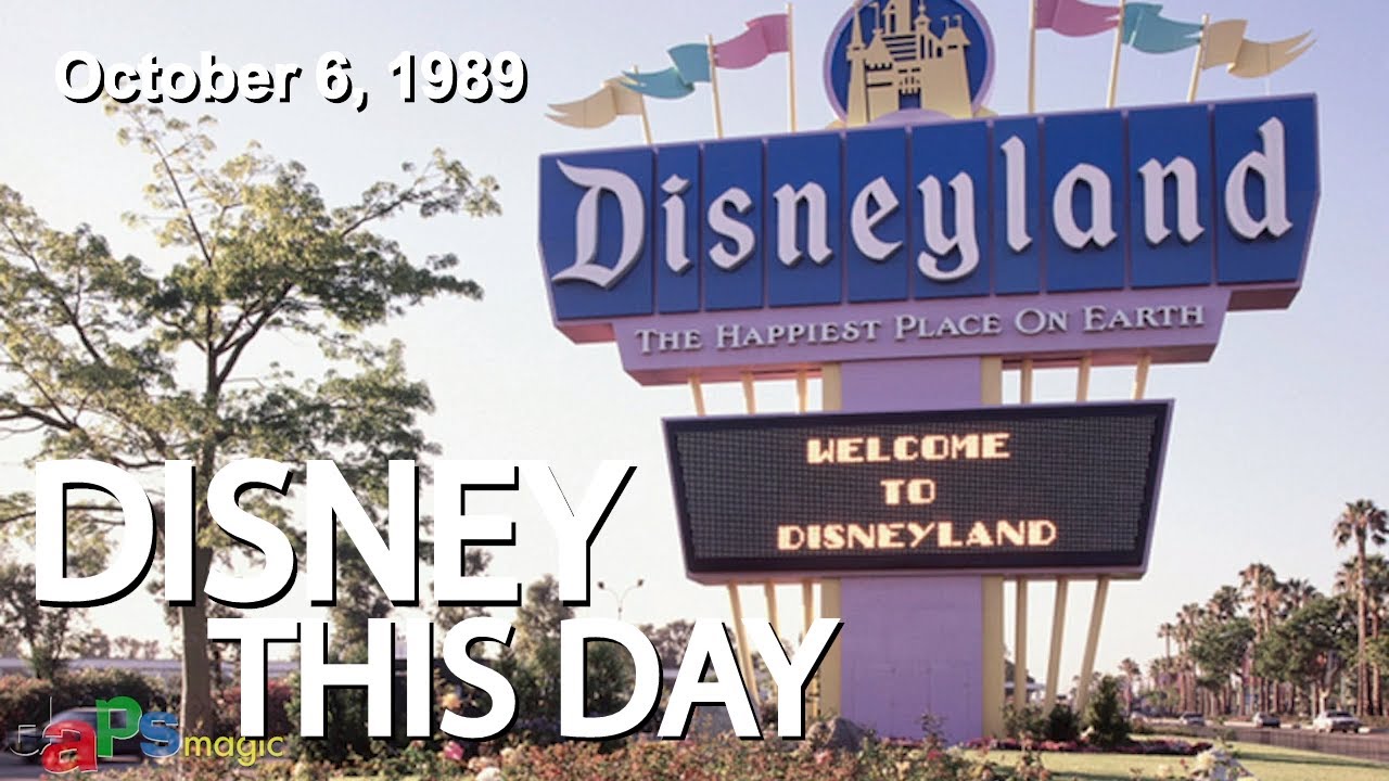 DISNEY THIS DAY - October 6, 1989 - YouTube