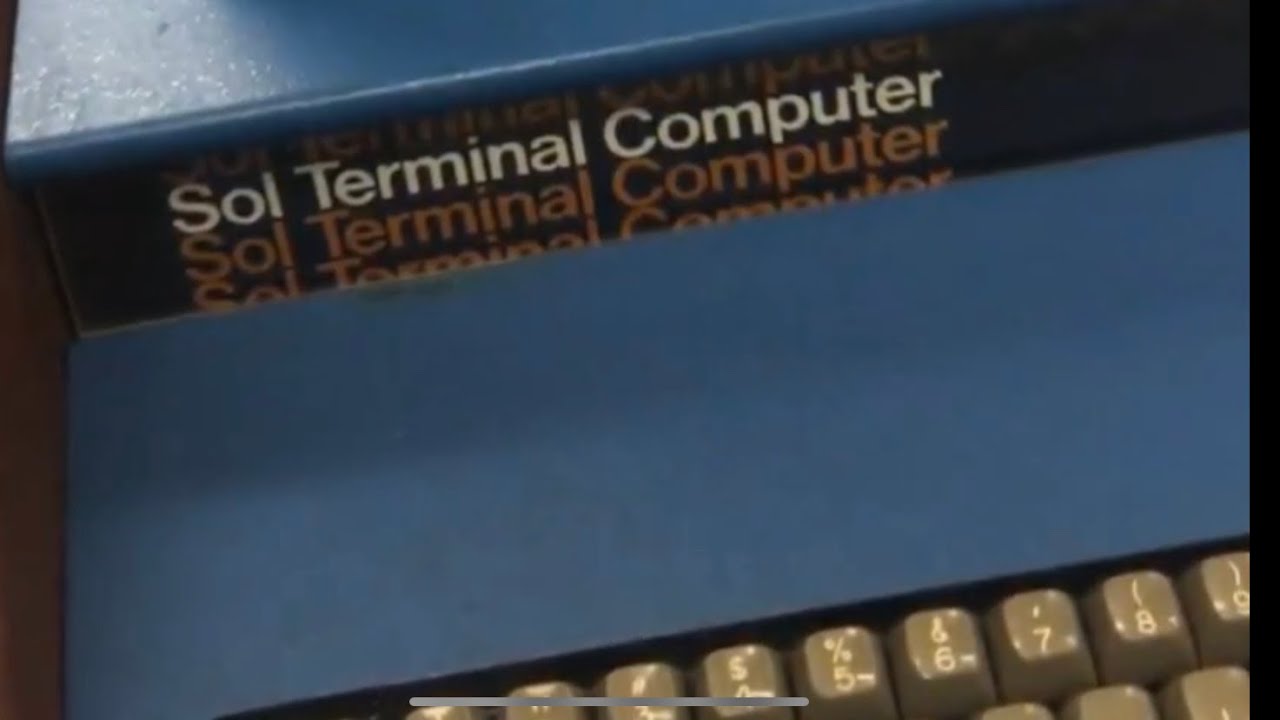 Apple 2 Stole Sol Terminal Design - YouTube