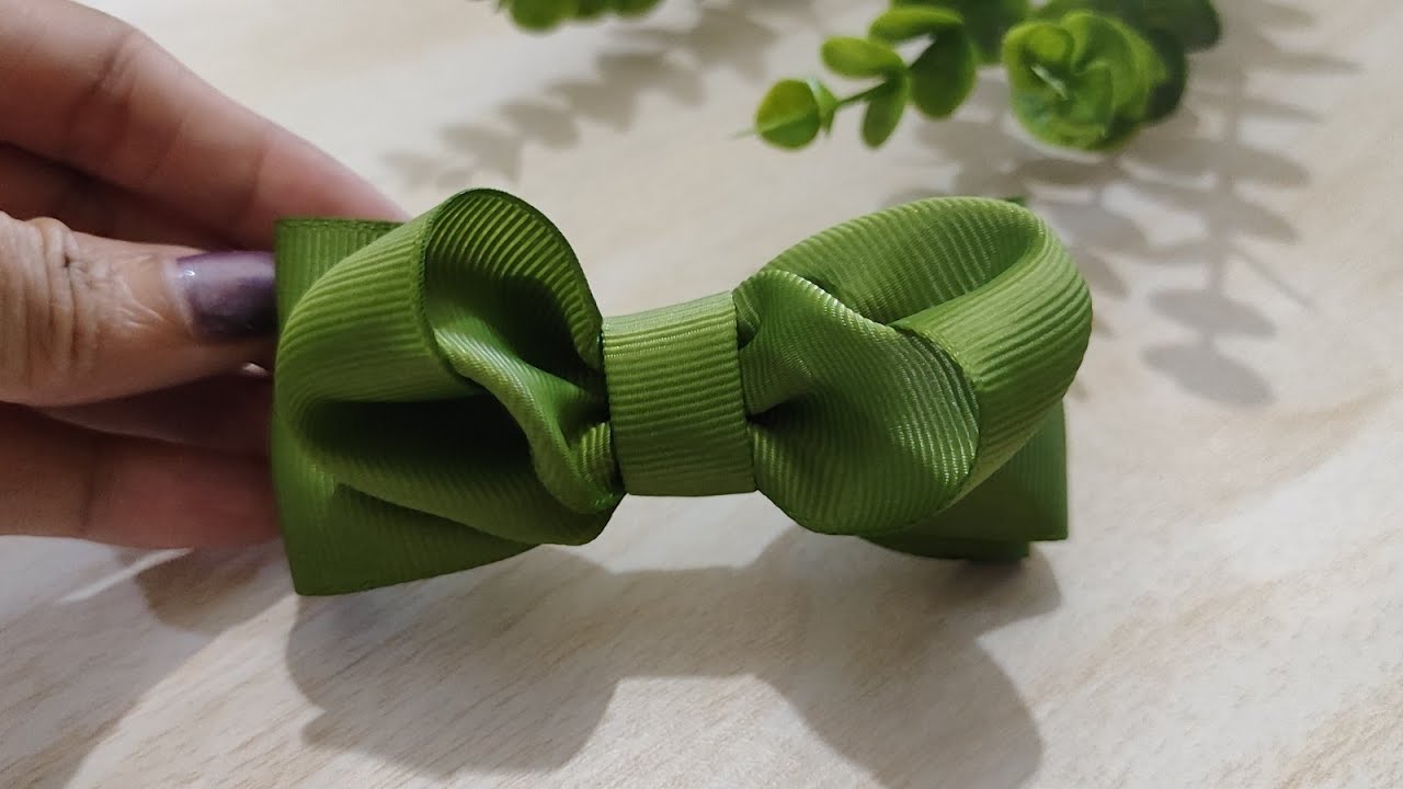 RIBBON BOW TUTORIAL #diy #handmade #tutorial #trending - YouTube