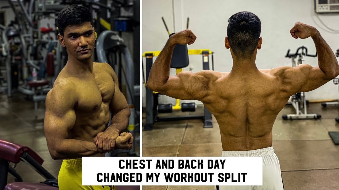 CHEST AND BACK…💯🙌🏻 I CHANGED MY WORKOUT SPLIT. #chest #back #workout # ...