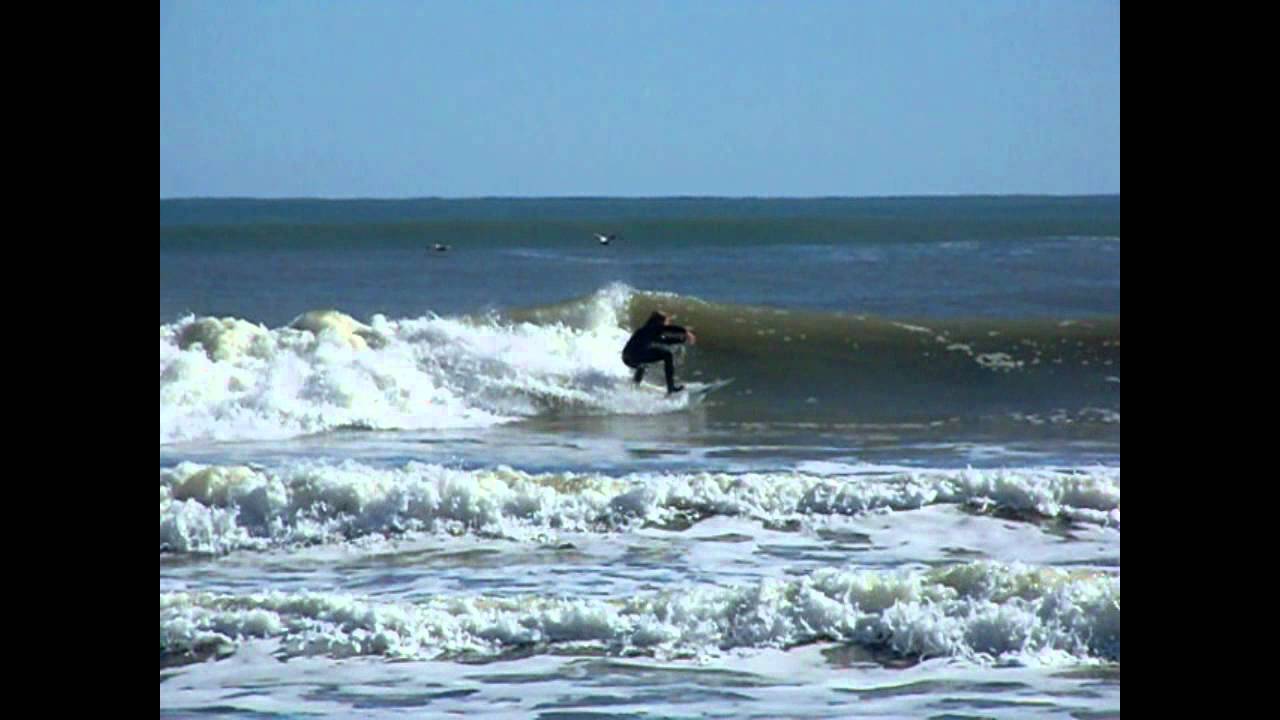 surfing Hatteras Island of the OBX of NC - YouTube