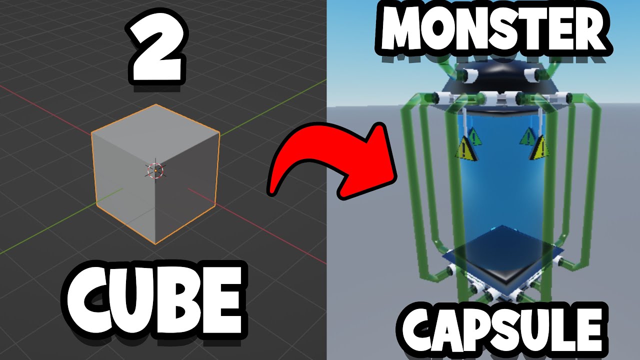 Blender monster capsule speed build part2 : roblox studio - YouTube