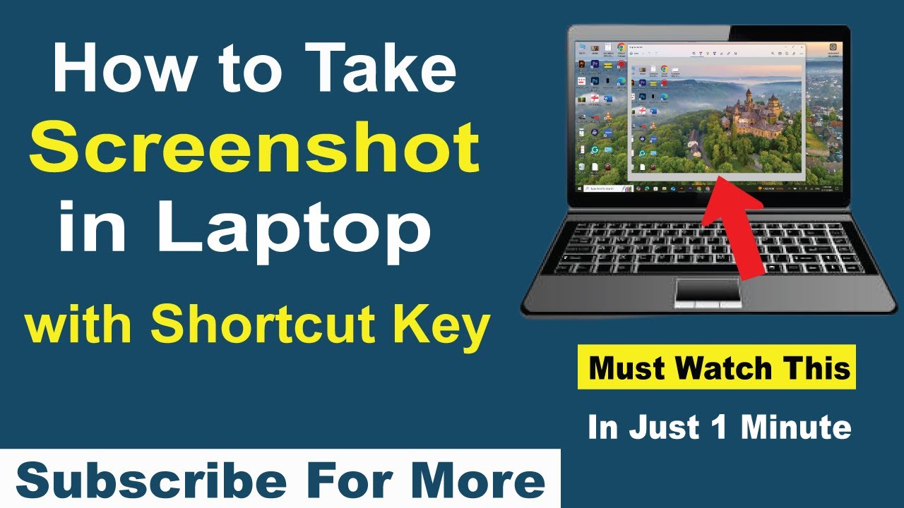 Laptop Me Screenshot Lane Ke Shortcut Key | How to Take Screenshot in ...