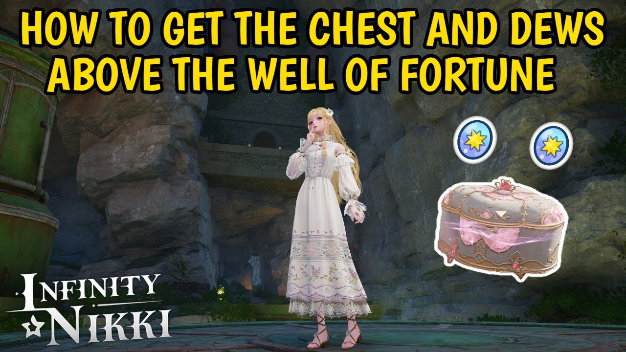 INFINITY NIKKI - How to get the Chest and Dews above the Well of ...