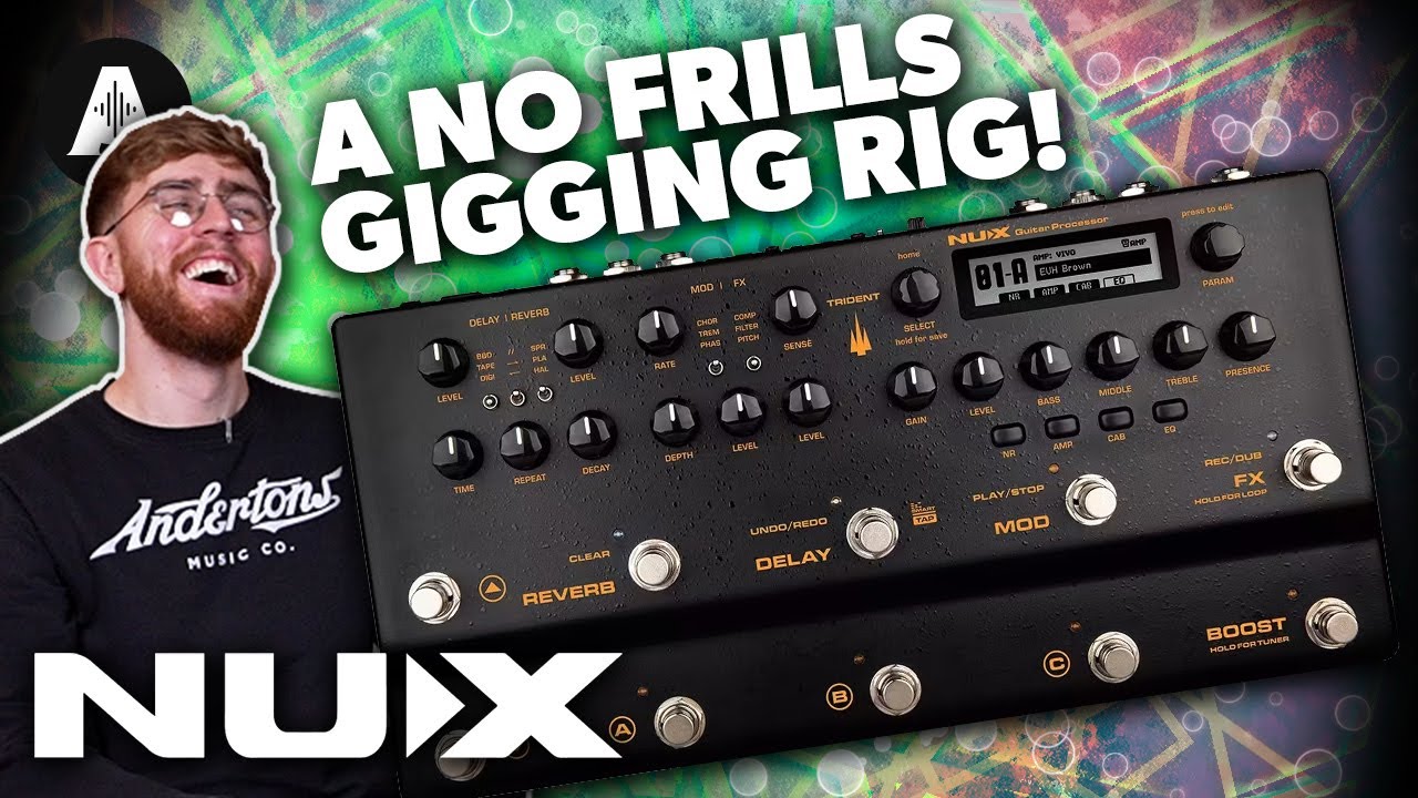 NUX Trident - A Streamlined Multi FX Pedal Great for Gigging! - YouTube