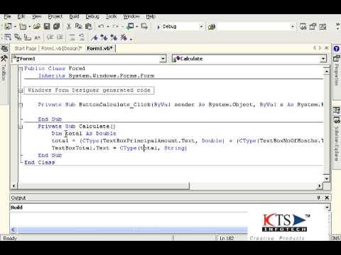 Developing a Basic windows application using VB.NET| VB.NET Programming ...