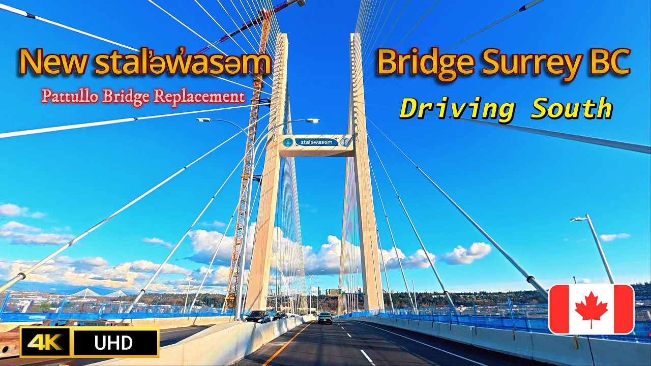 First drive at the New stal’əw̓asəm (Riverview) Bridge - YouTube