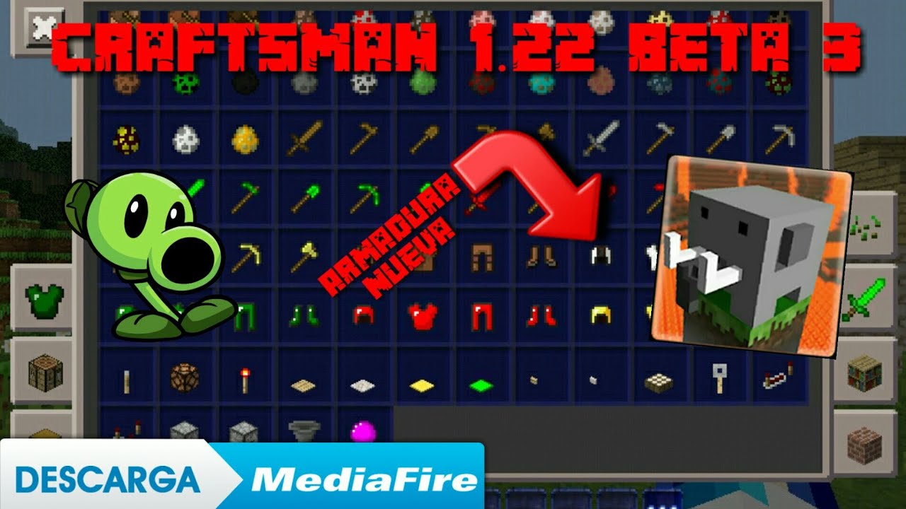 Craftsman 1.22 Beta 3.Link Mediafire - YouTube