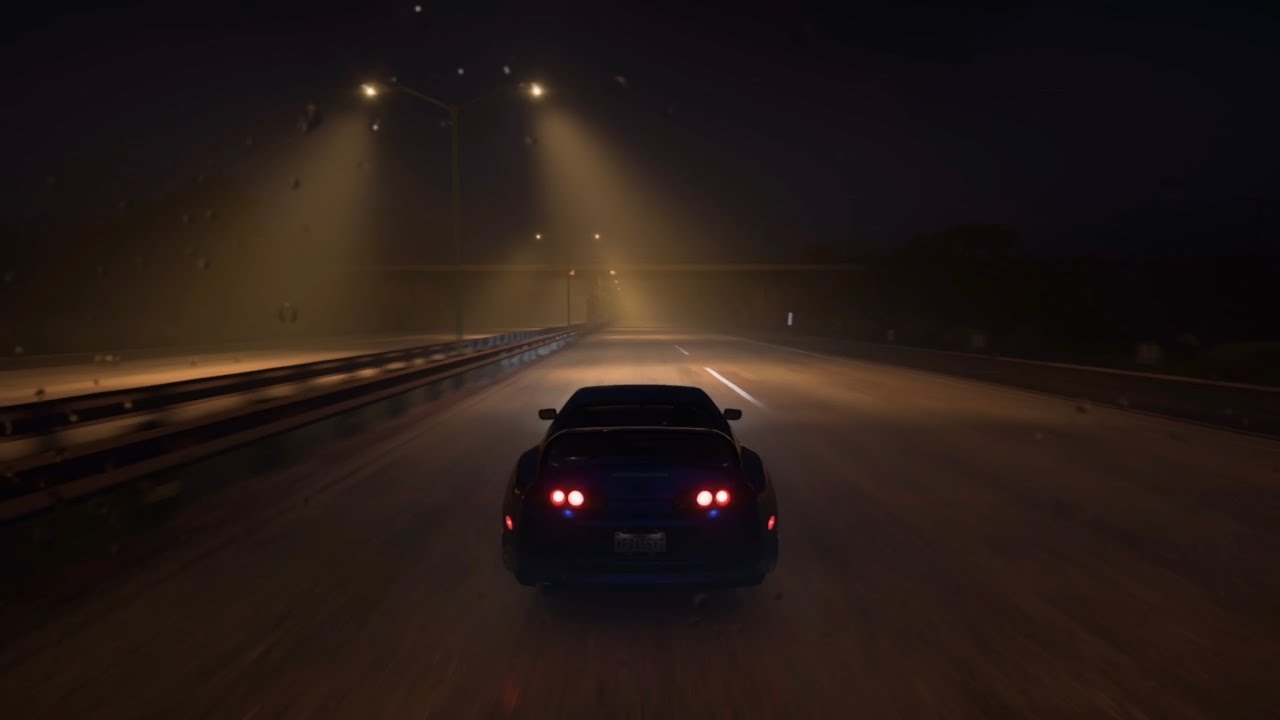 Forza Horizon 5 | chill/calm Night Drive In The Rain (no commentary or ...