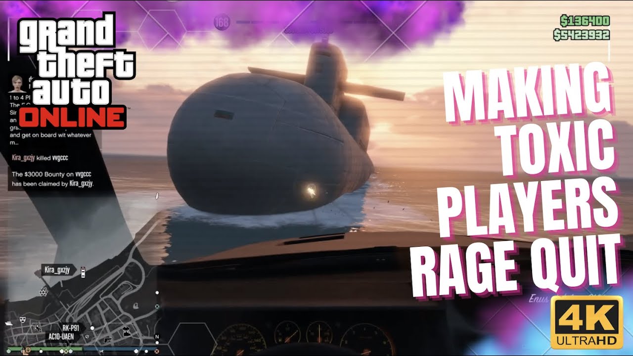 PS5 GTA V Online 4K | Making Toxic Players Rage Quit By MIKE NO LIMIT ...