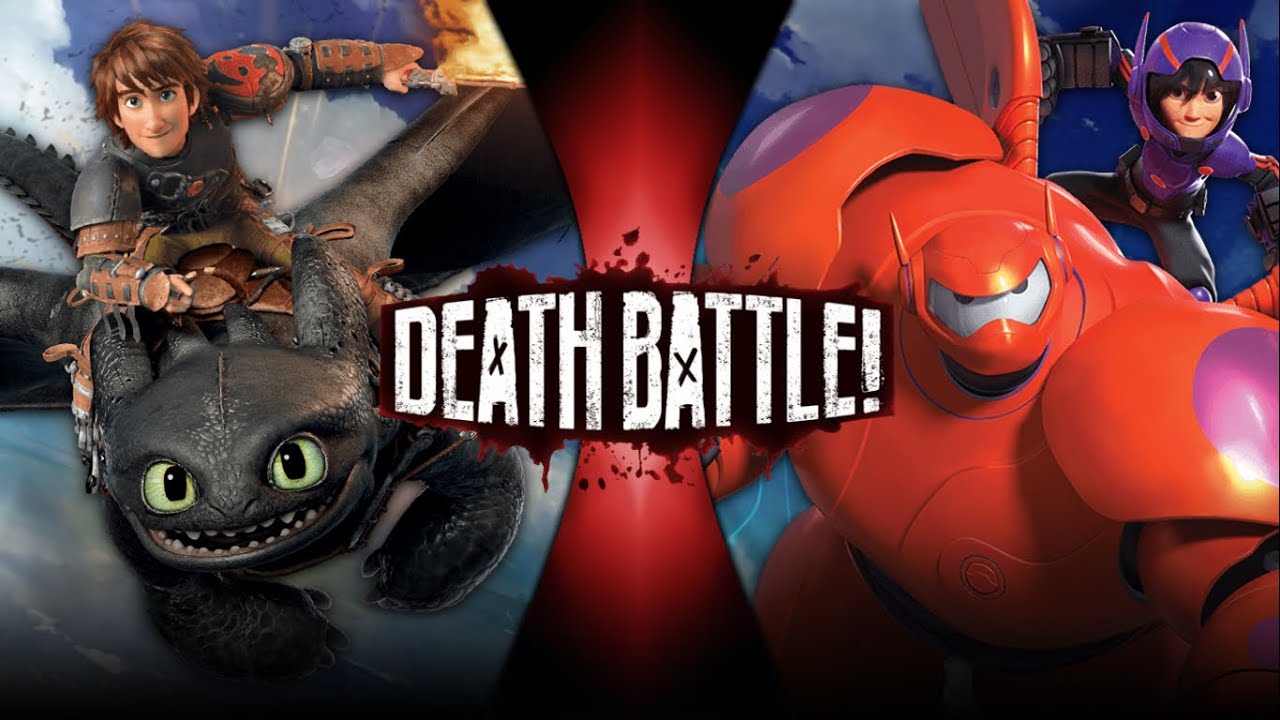 Hiccup & Toothless VS Hiro & Baymax (HTTYD VS Big Hero 6) | Fan Made ...