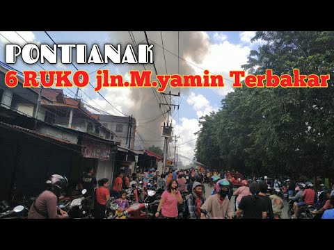 Kebakaran di jalan M.yamin kota baru pontianak~Rescue Pemadam Terbaik di Pontianak,Kalimantan Barat