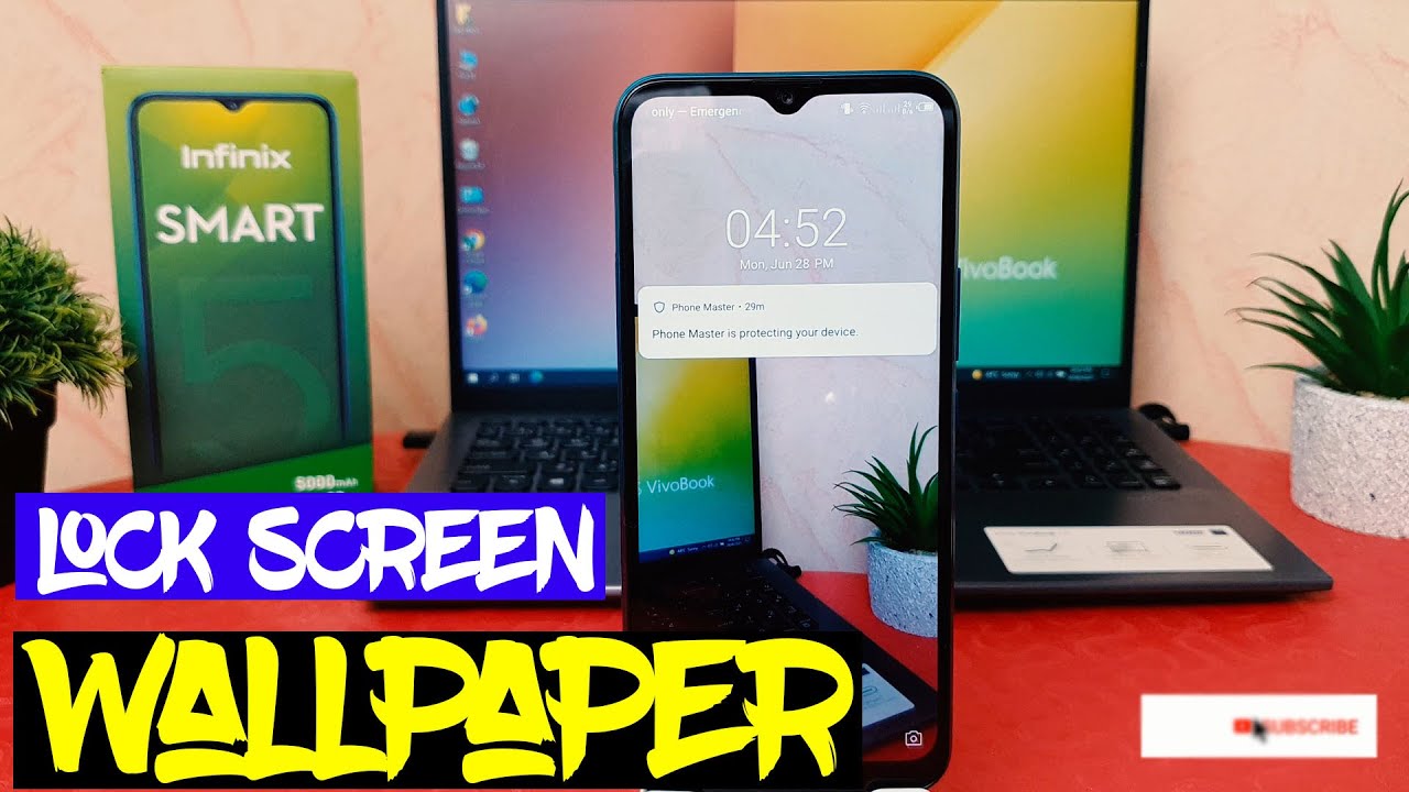 How To Change Lock Screen Wallpaper in Infinix Smart 5 - YouTube