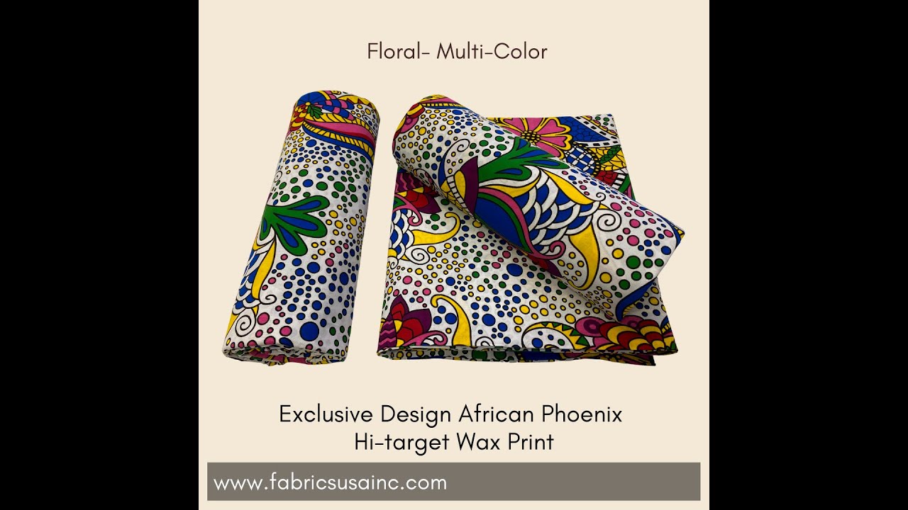 Exclusive Design African Phoenix Hi-target Wax Print | African Fabrics ...