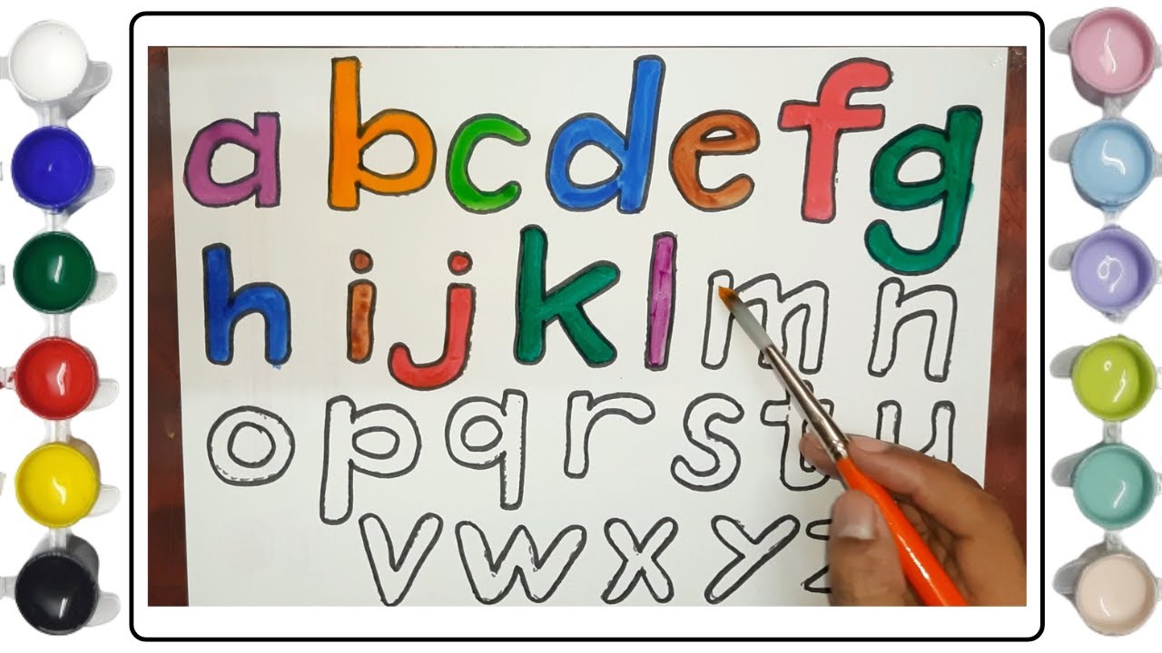 Learn Handwritten Alphabet & Numbers | Colorful Uppercase & Lowercase ...