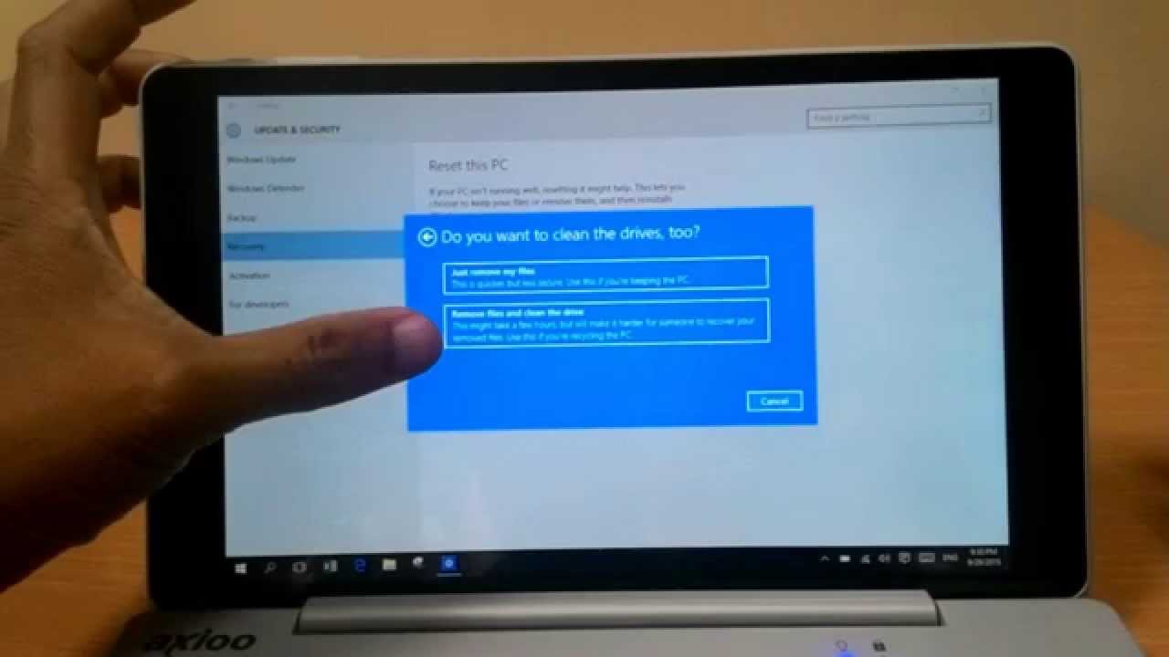 Recovery / Reset Windows 10 Axioo Windroid - YouTube