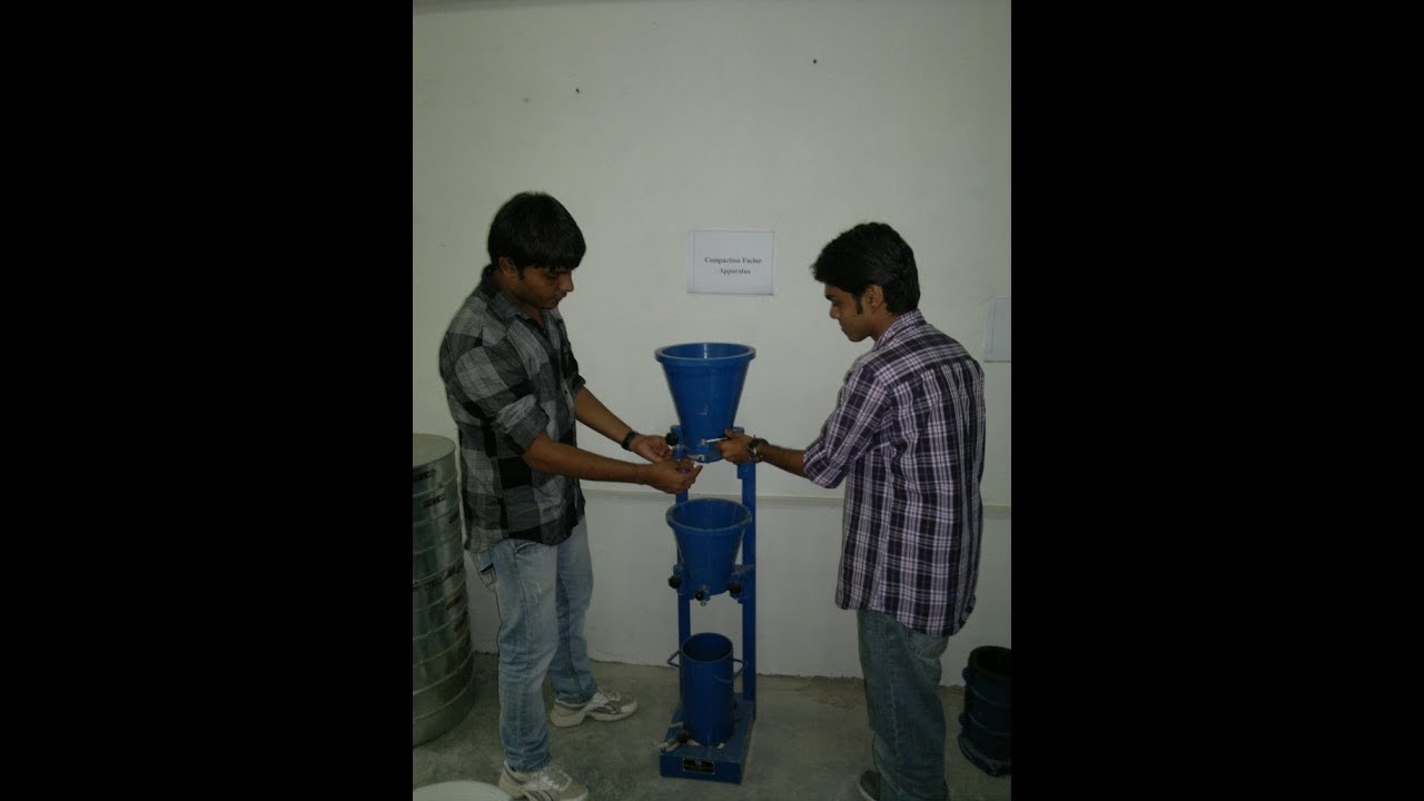 CONCRETE COMPACTING FACTOR TEST - YouTube