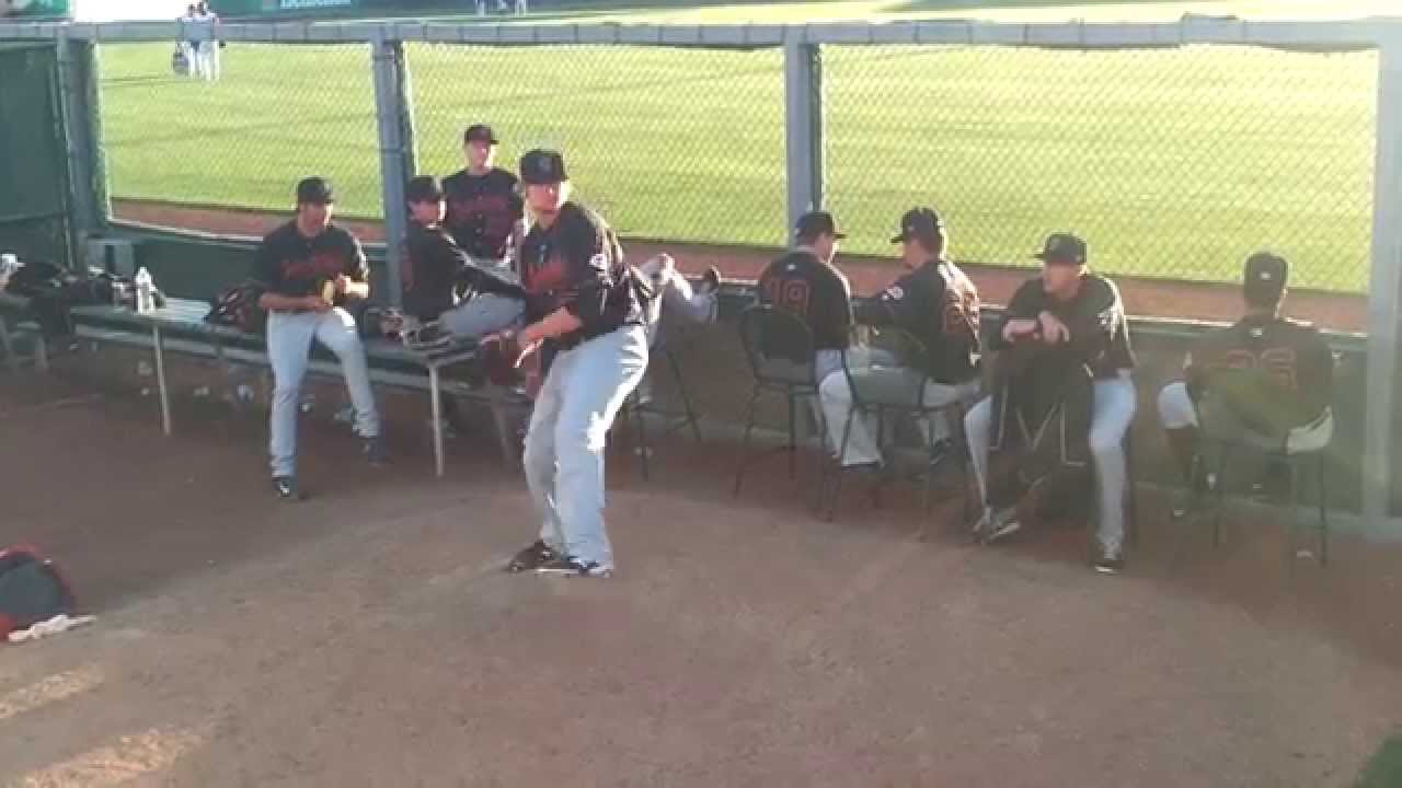 Ben Lively - Reds Prospect - Pitching Warmup - YouTube