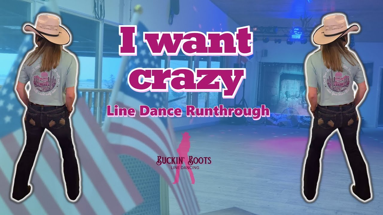 I want crazy: Hunter Hayes - Line Dance Runthrough - YouTube