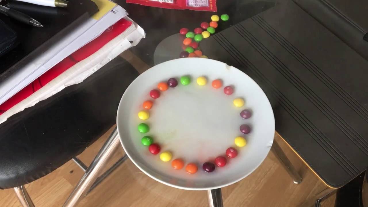Skittles in hot water! - YouTube