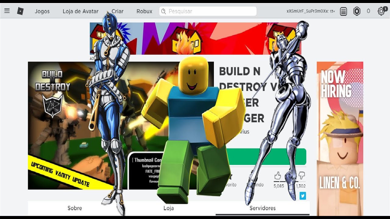 Roblox Build N Destroy Tutorial Stand - YouTube