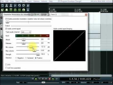 Reaper - Parameter Modulation Tutorial - YouTube