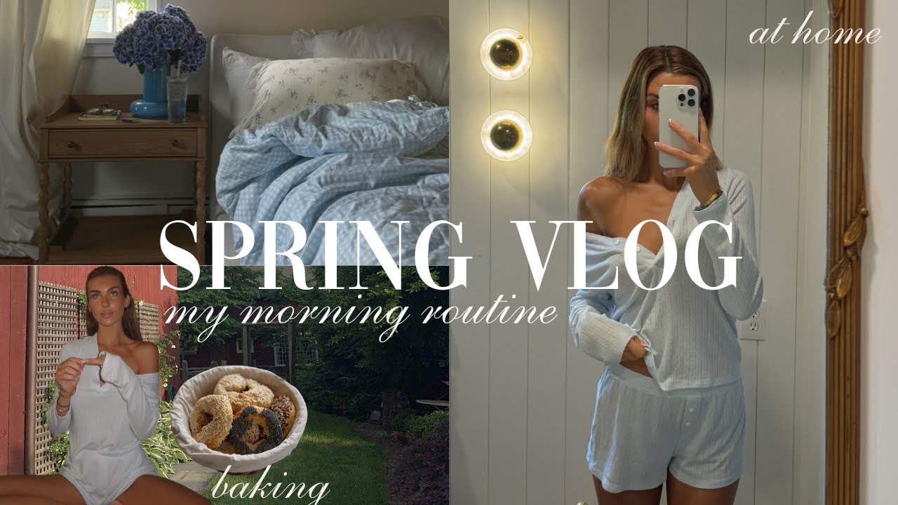Spring Home Vlog: Morning Routine, Cooking, Hanging With friends! - YouTube