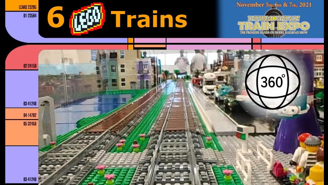 360° LEGO on the rails at Intermountain Train Expo 2021 - YouTube