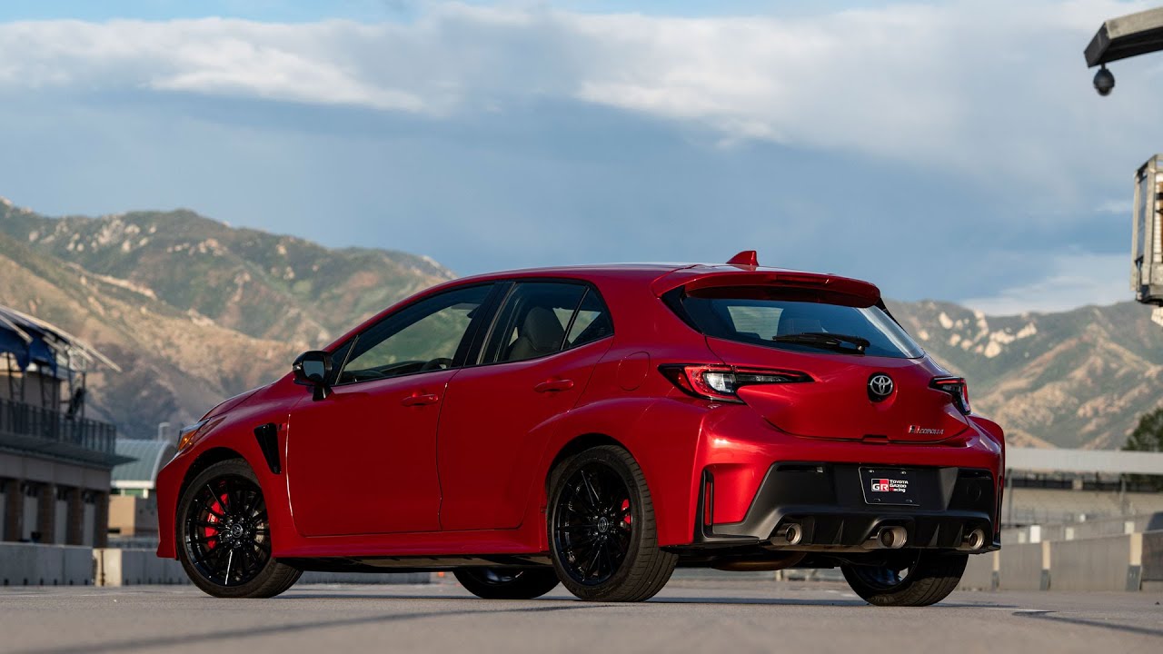 Toyota Corolla GR Core in Supersonic Red - Track Driving - Interior ...