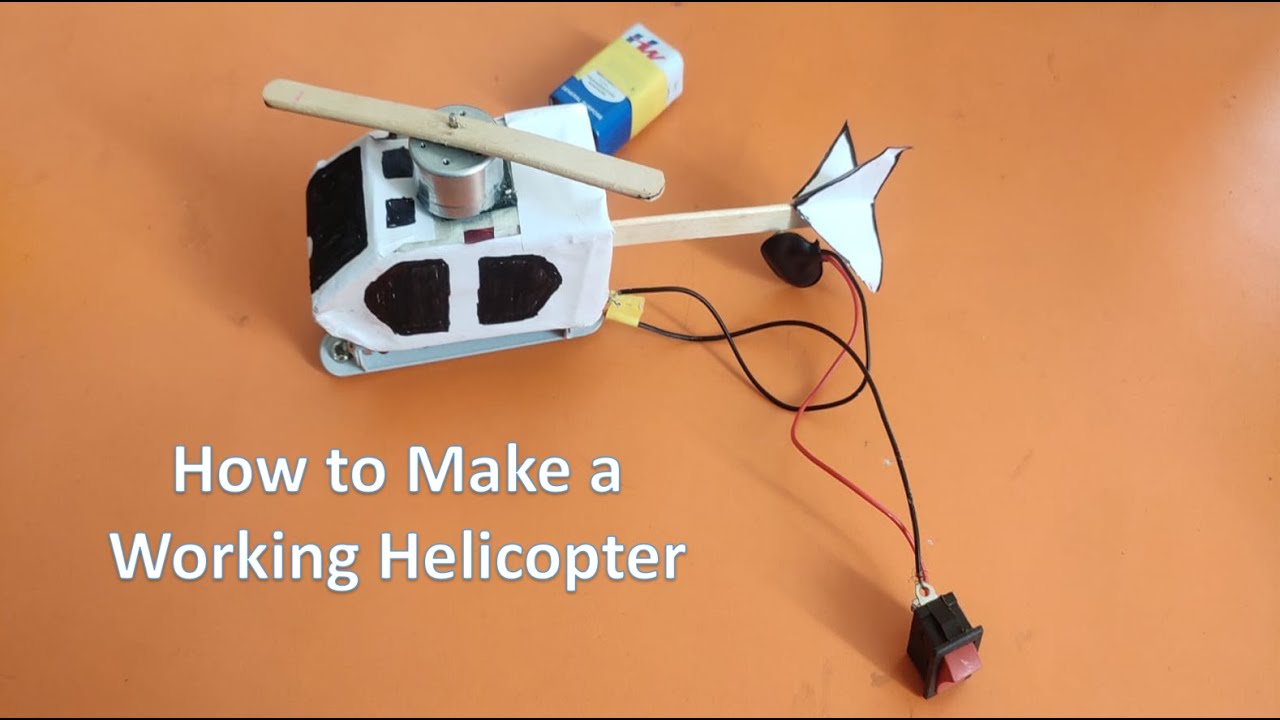 How to Make a Helicopter | Robotics Project | By Anirudh | Science ...