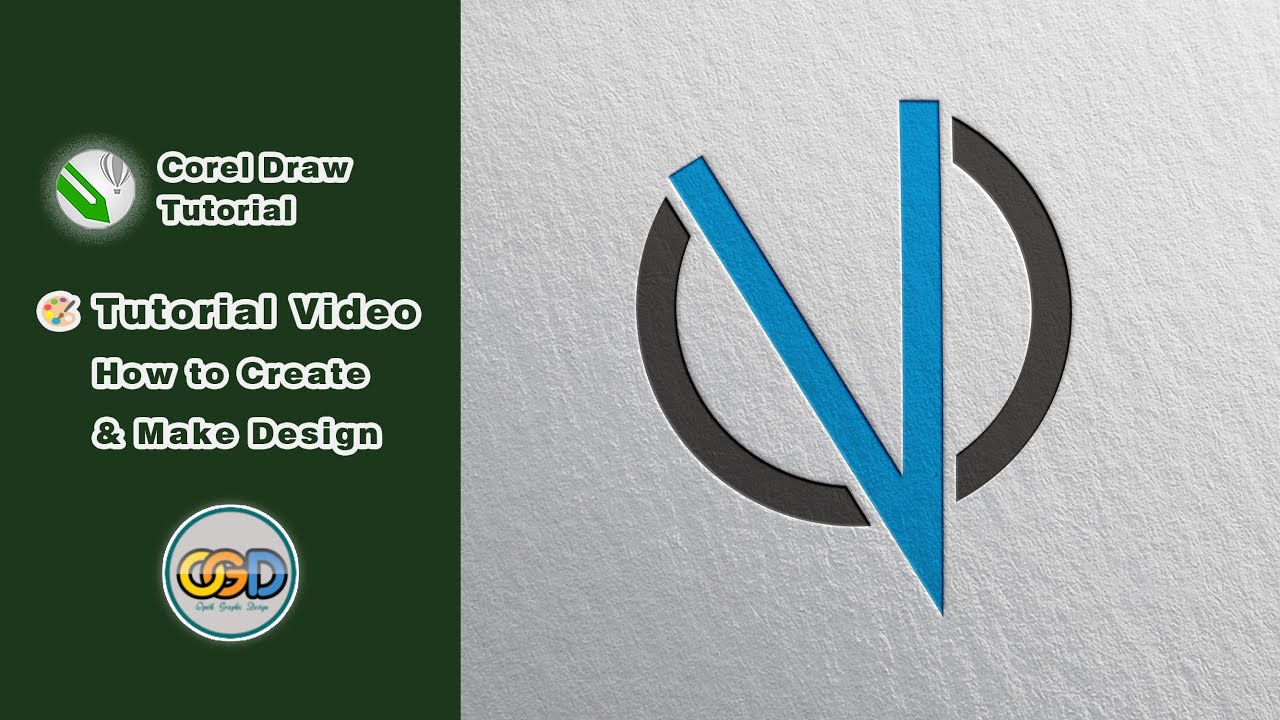 🔴 How to Create OV Logo | 🎨 Tutorial Video How to Create & Make Design ...