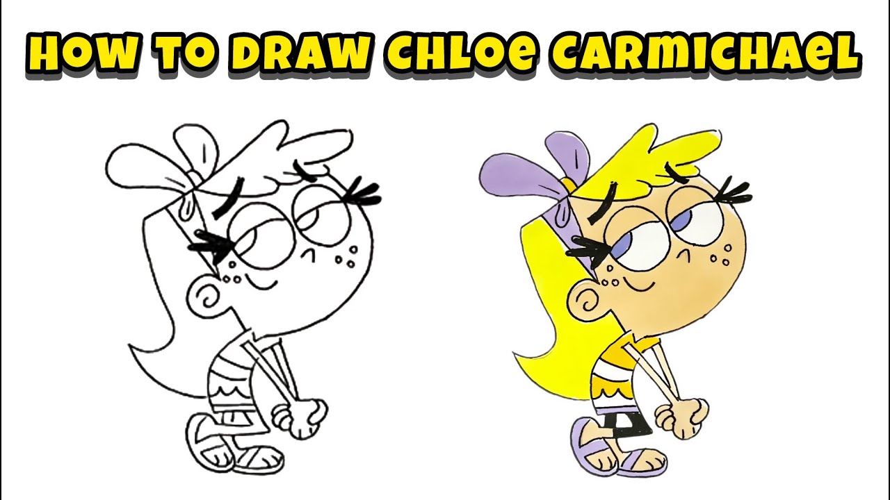 How to Draw Enthusiastic Chloe Carmichael from Fairly OddParents in ...